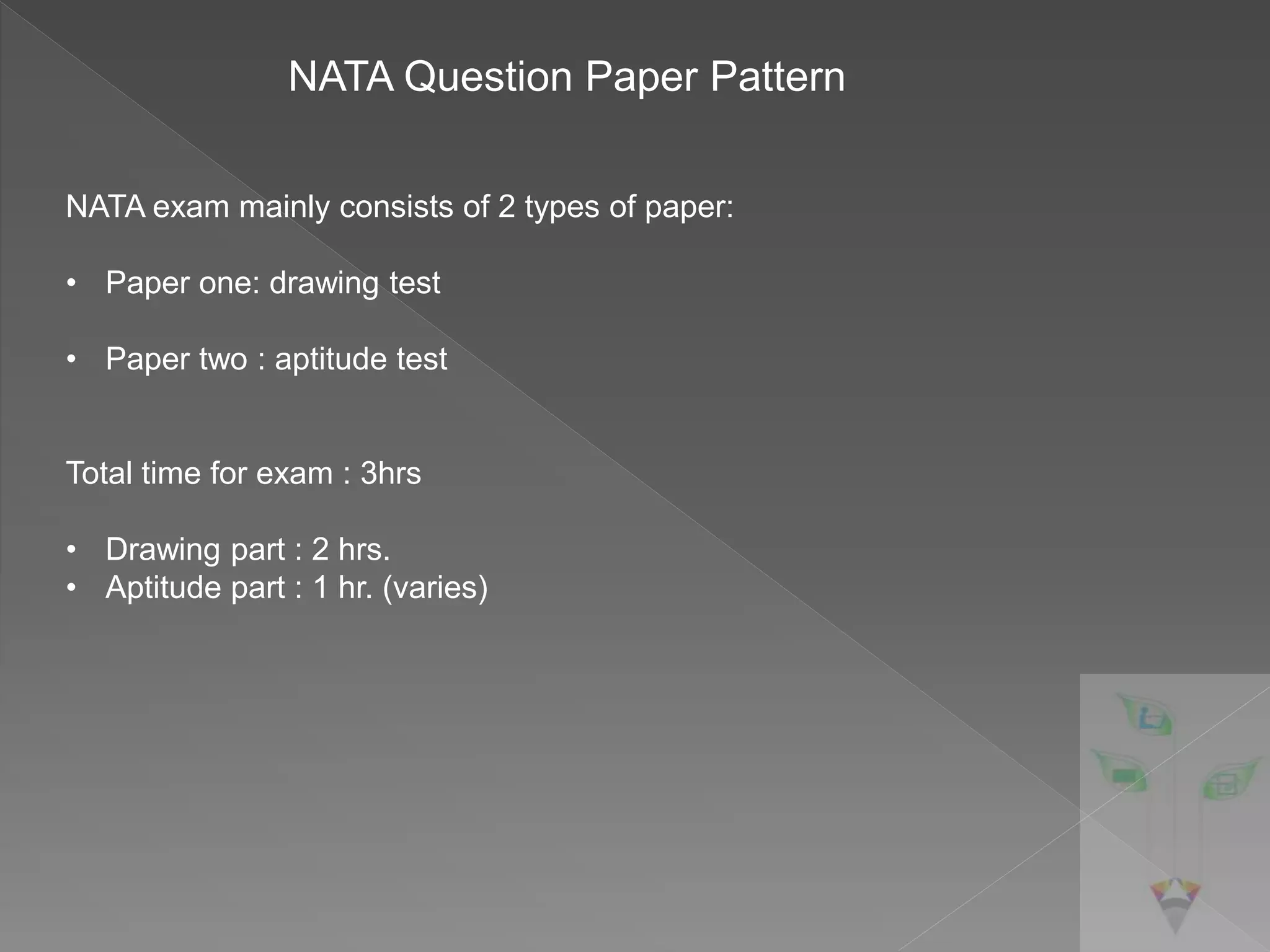 Nata question paper pattern | PPT