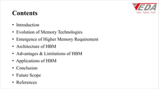 High bandwidth memory in vlsi chip integration and advanced technology ...