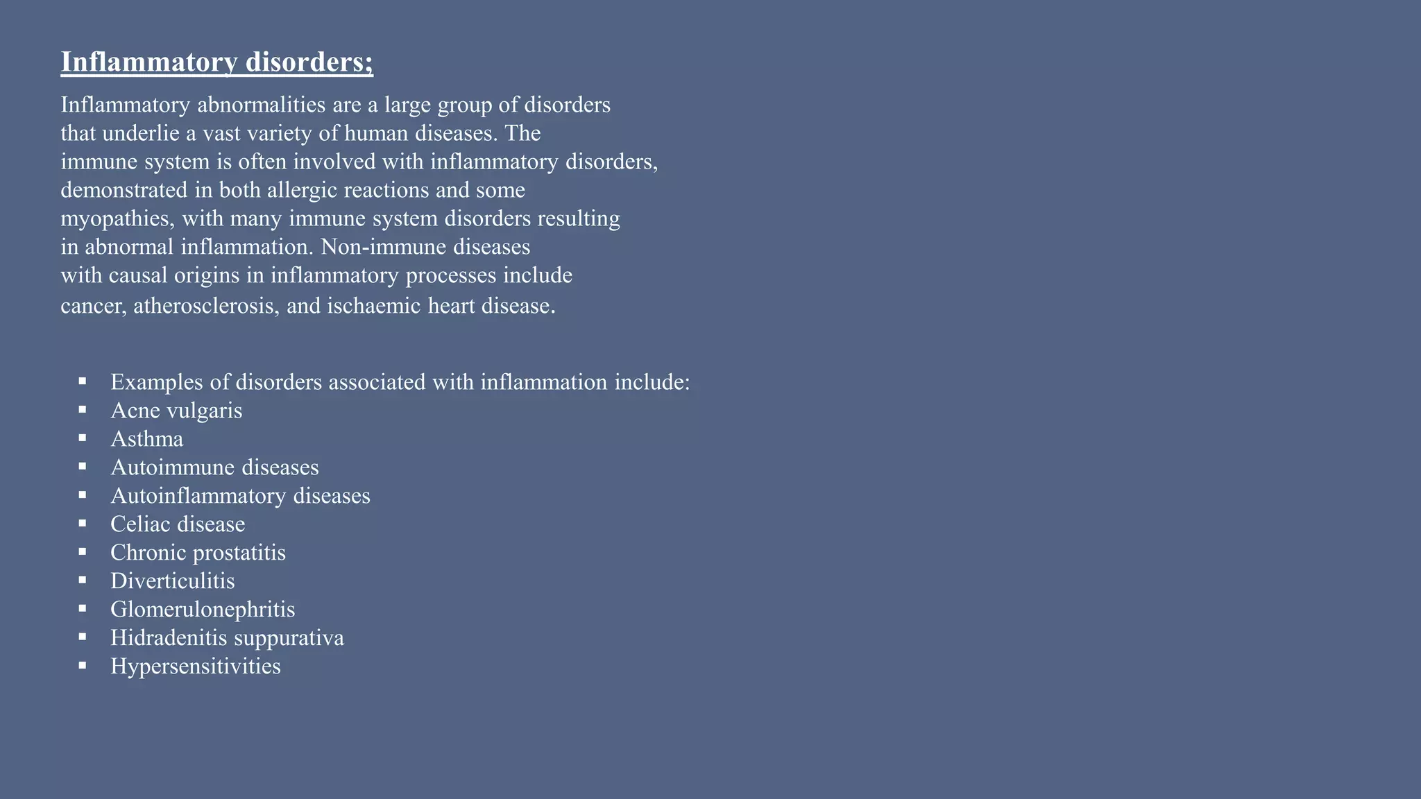 INFLAMMATION,types,morphological patterns,acute inflammation,chronic ...