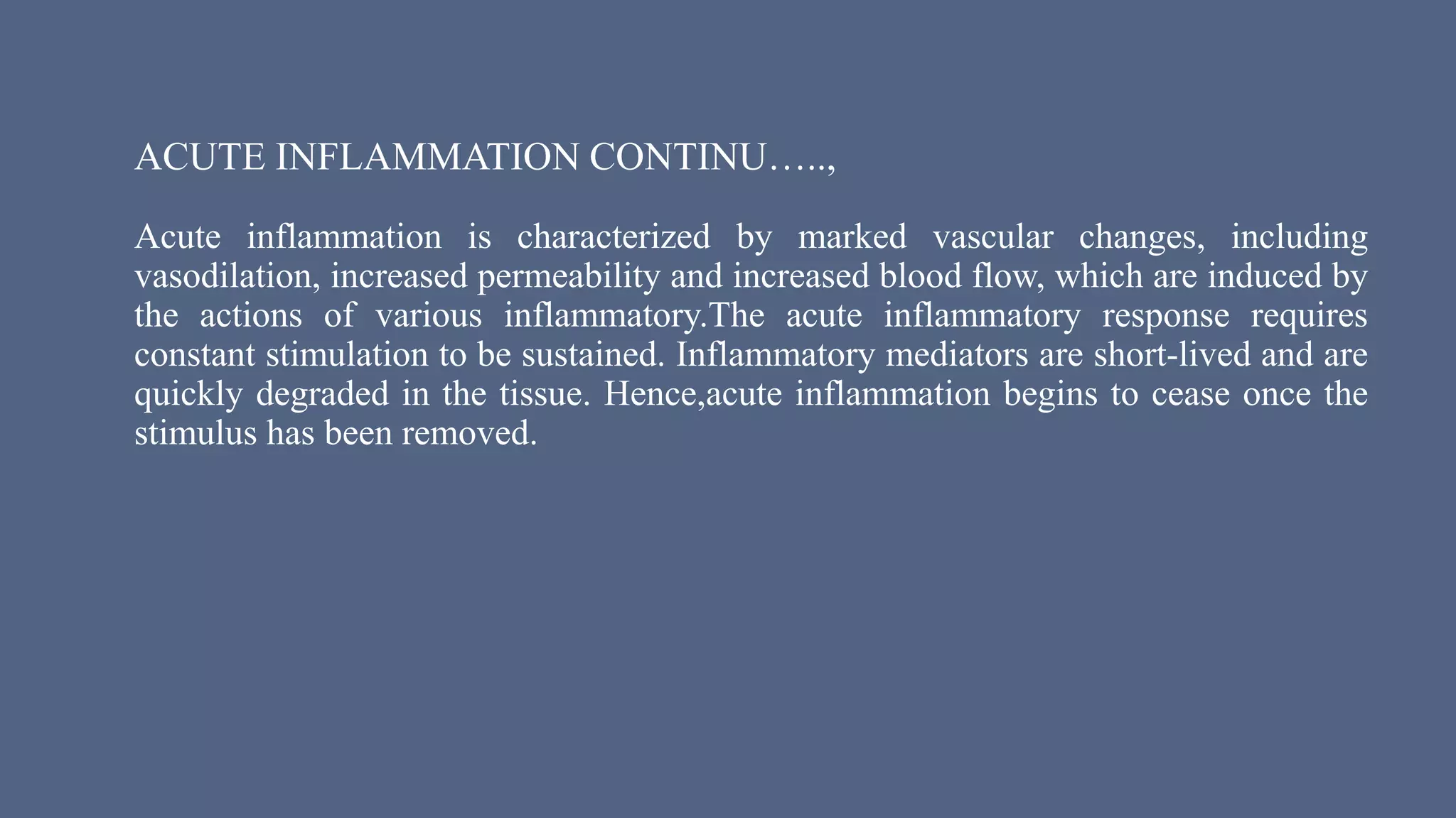 INFLAMMATION,types,morphological patterns,acute inflammation,chronic ...