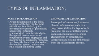 INFLAMMATION,types,morphological patterns,acute inflammation,chronic ...