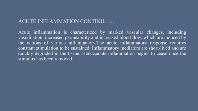INFLAMMATION,types,morphological patterns,acute inflammation,chronic ...