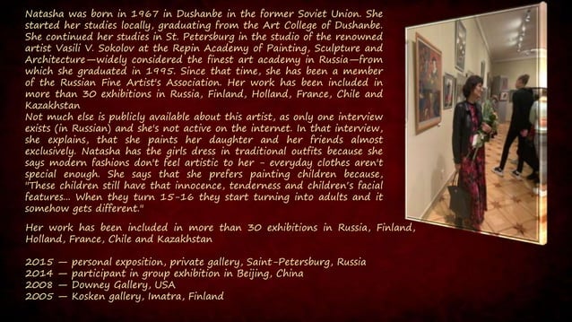Natasha Milashevich3 Contemporary Russian Painter | PPT