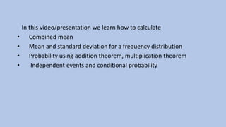 NATA- STATISTICS (PART 1) | PPT