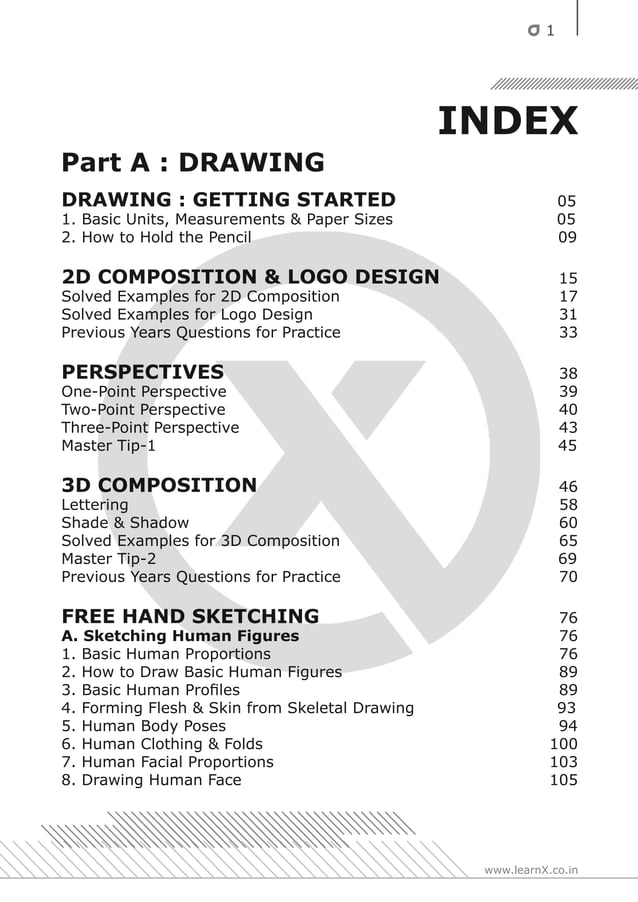 Nata Study Material Samlpe | PDF | Drawing and Sketching | Arts and Crafts