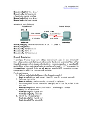 NAT Ccna | PDF | Computer Networking | Computing