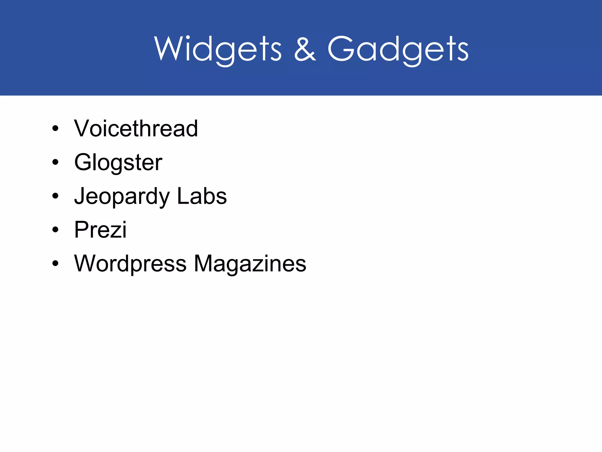 NATE/JEA Series: Classroom widgets & gadgets | PPTX
