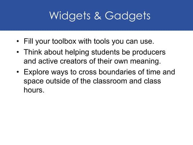 NATE/JEA Series: Classroom widgets & gadgets | PPTX