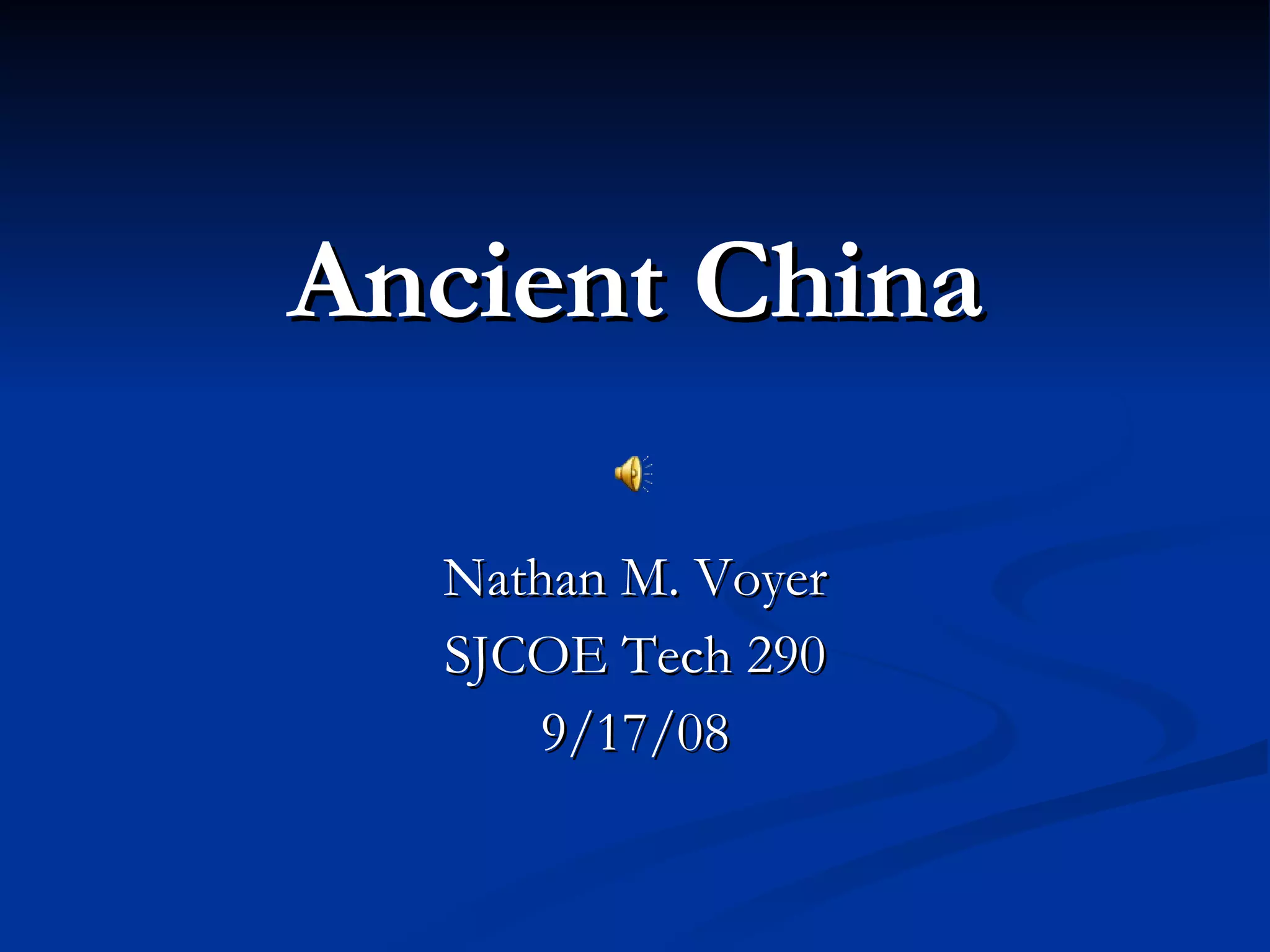 Ancient China 6th Grade | PPT
