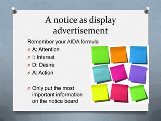 How to write a notice on a notice board (Communication students at FET ...