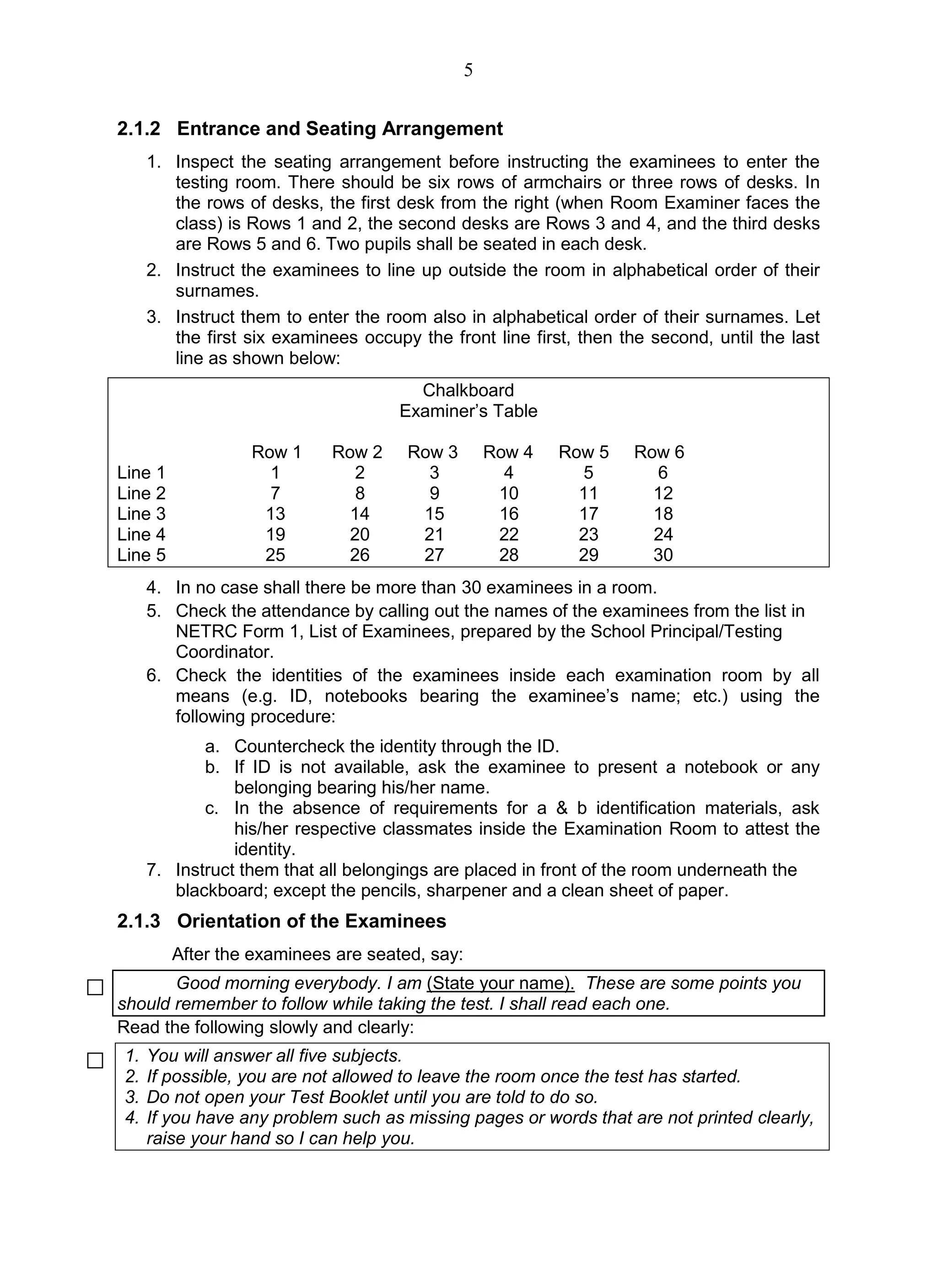 Nat examiner's handbook grade 6 2015 | PDF