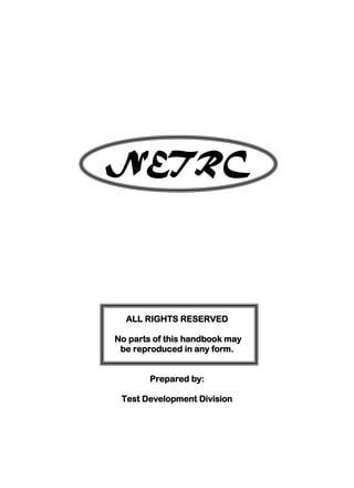 Nat examiner's handbook grade 6 2015 | PDF