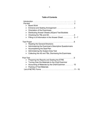 Nat examiner's handbook year 4 2015 | PDF