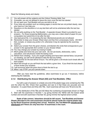 Nat examiner's handbook year 4 2015 | PDF