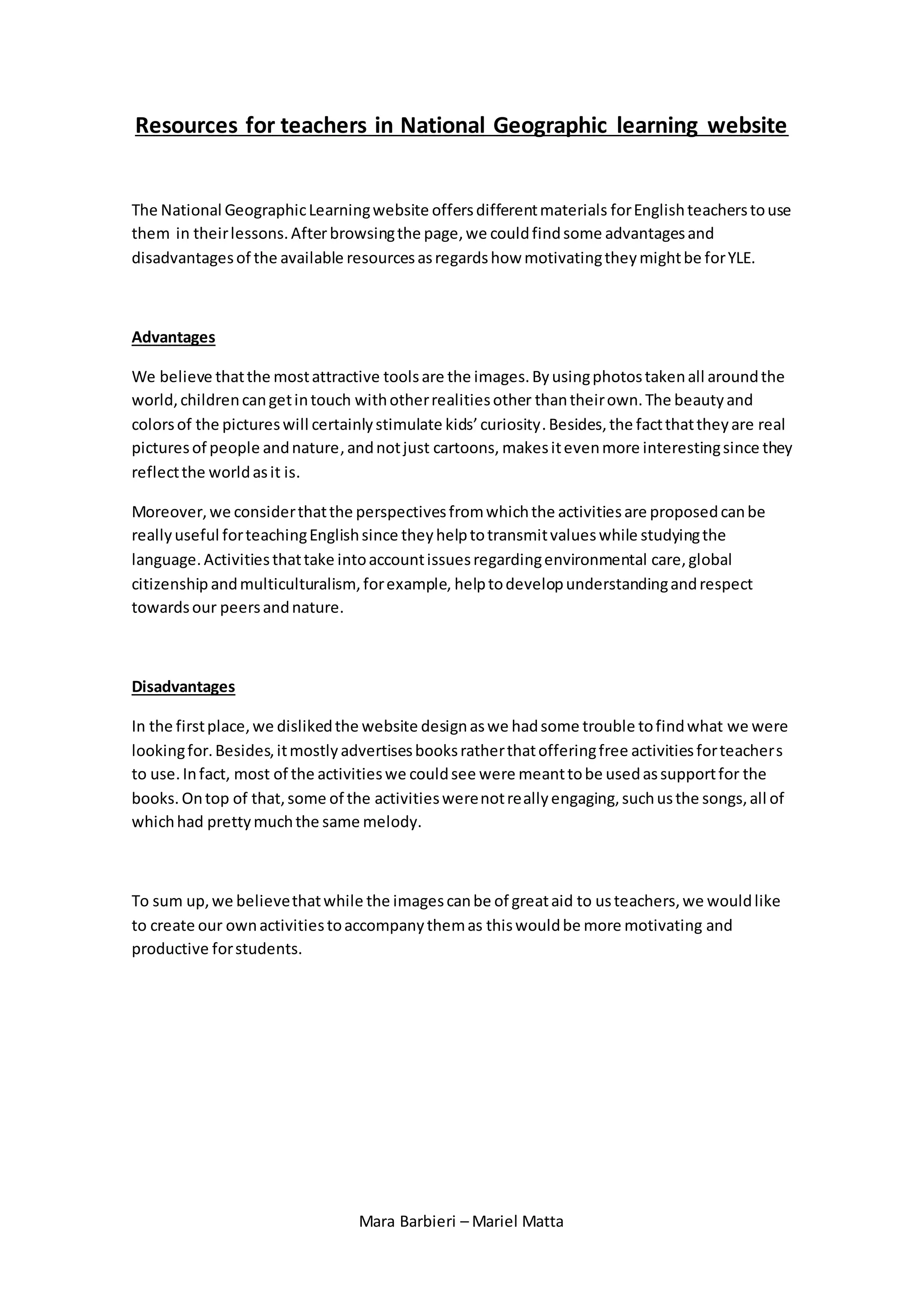 Nat geo | DOCX | Education