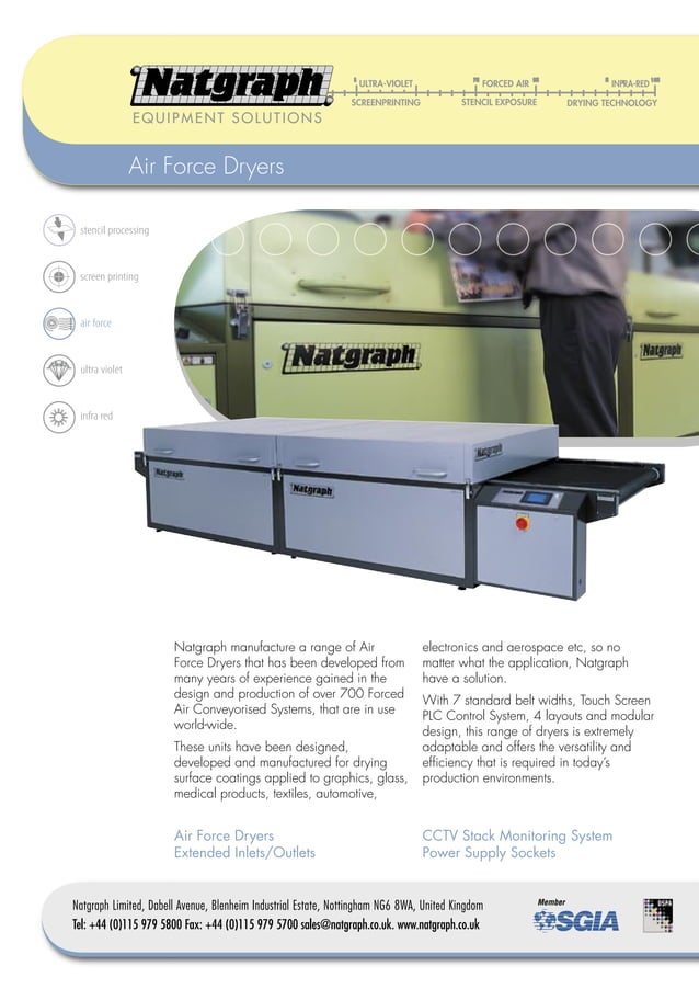 Natgraph Air Force Dryers & Options | PDF