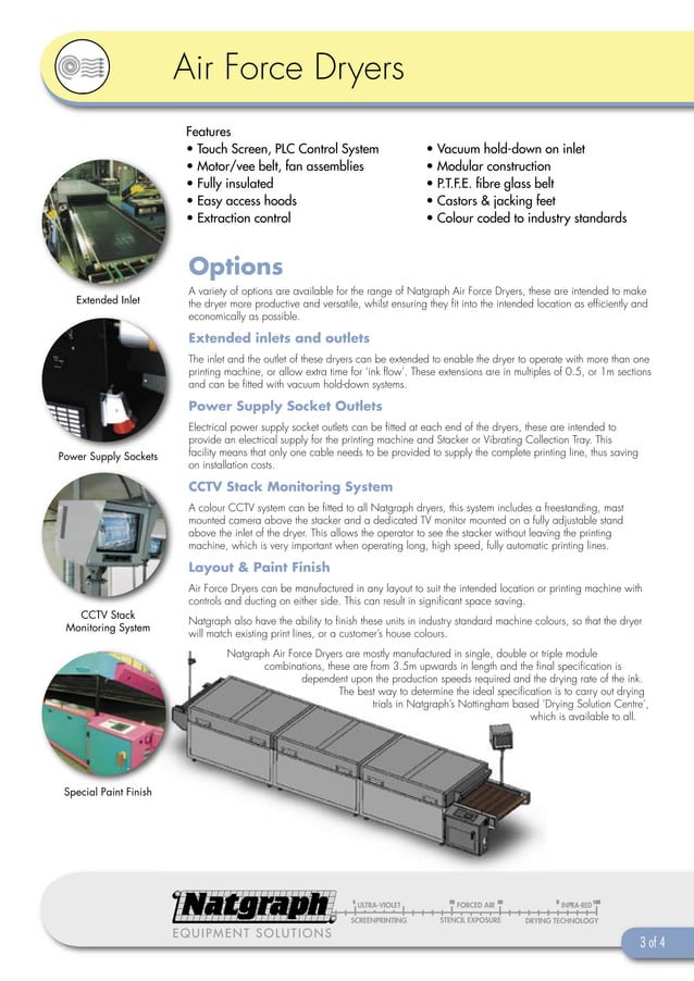 Natgraph Air Force Dryers & Options | PDF