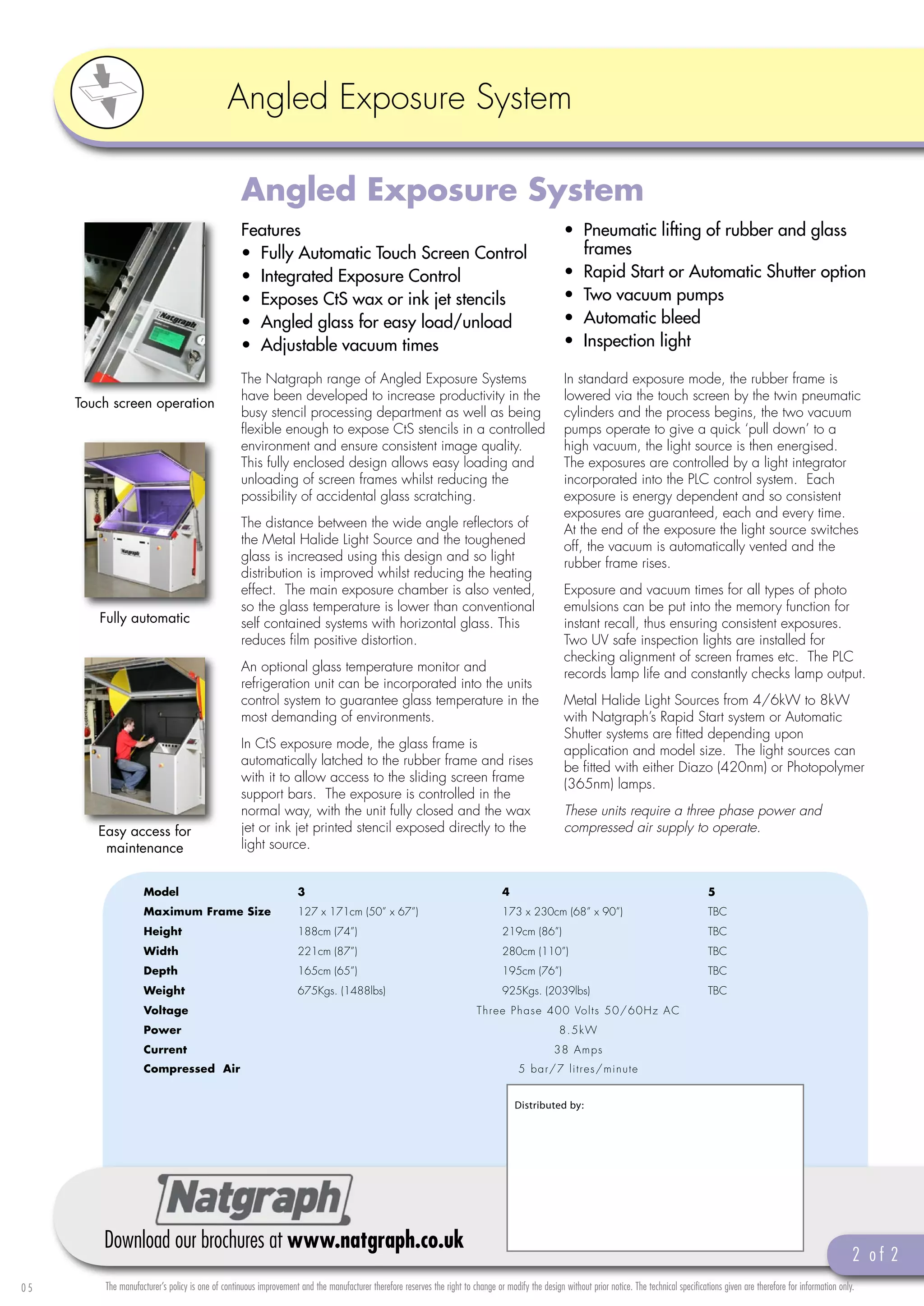 Natgraph Angled Exposure System | PDF | Operating Systems | Computer ...
