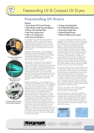 Natgraph Freestanding Uv & Compact Uv Dryers | PDF