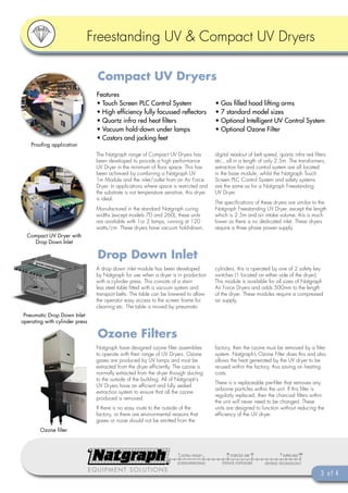 Natgraph Freestanding Uv & Compact Uv Dryers | PDF