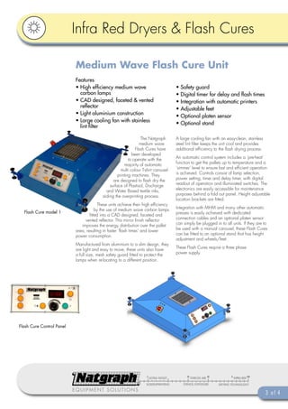 Natgraph Infra Red Dryers & Flash Cures | PDF