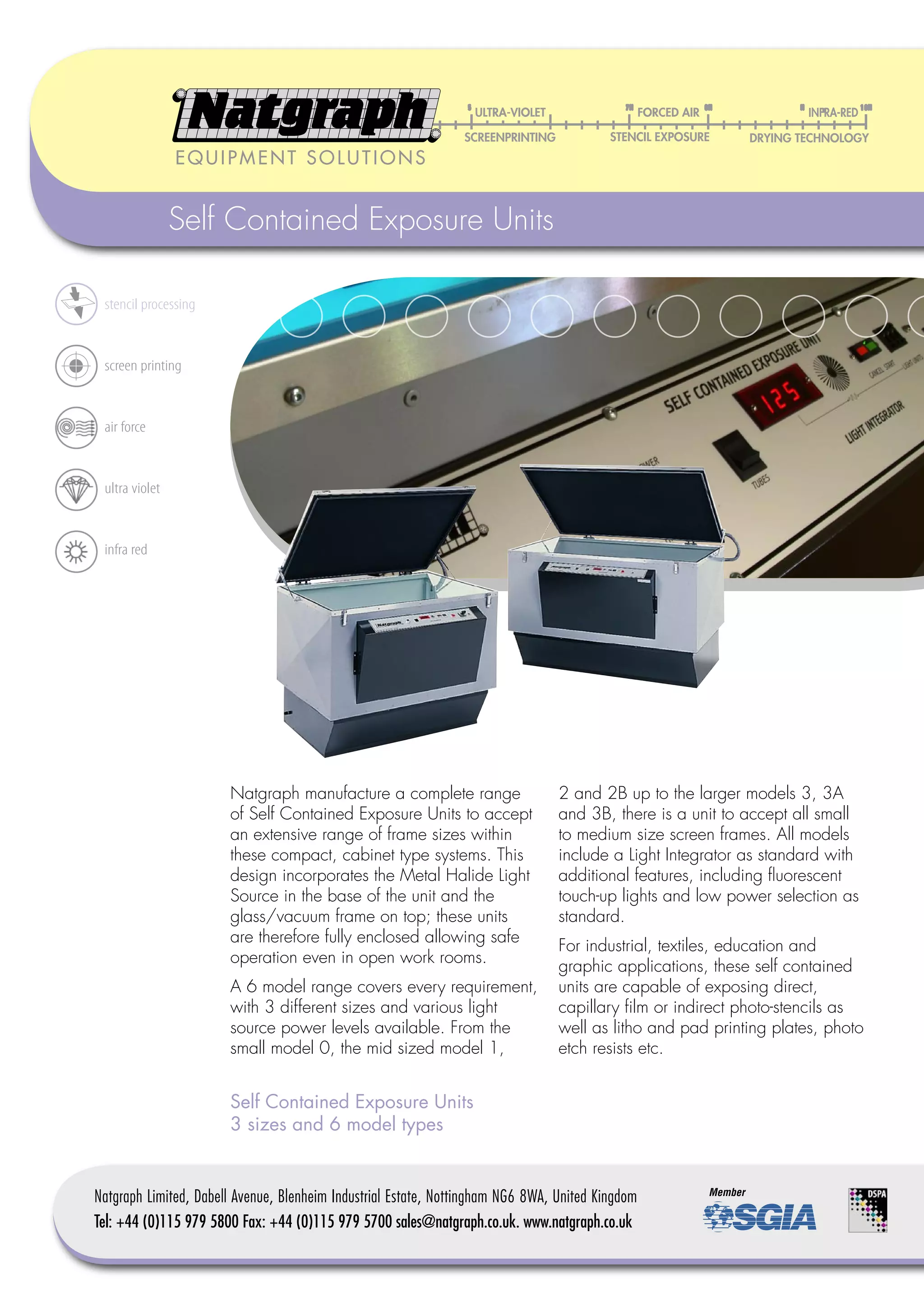 Natgraph Self Contained Exposure Units | PDF