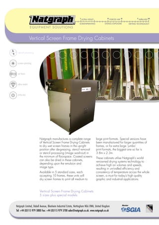 Natgraph Vertical Screen Frame Drying Cabinets | PDF | Home Appliances | Home & Garden
