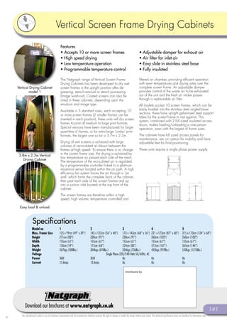 Natgraph Vertical Screen Frame Drying Cabinets | PDF | Home Appliances | Home & Garden