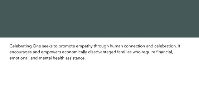 Celebrating One Seeks to Celebrate Individual Achievements | PPT