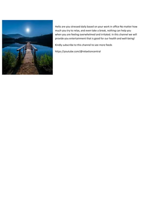 Stress relieving and relaxation central | DOC