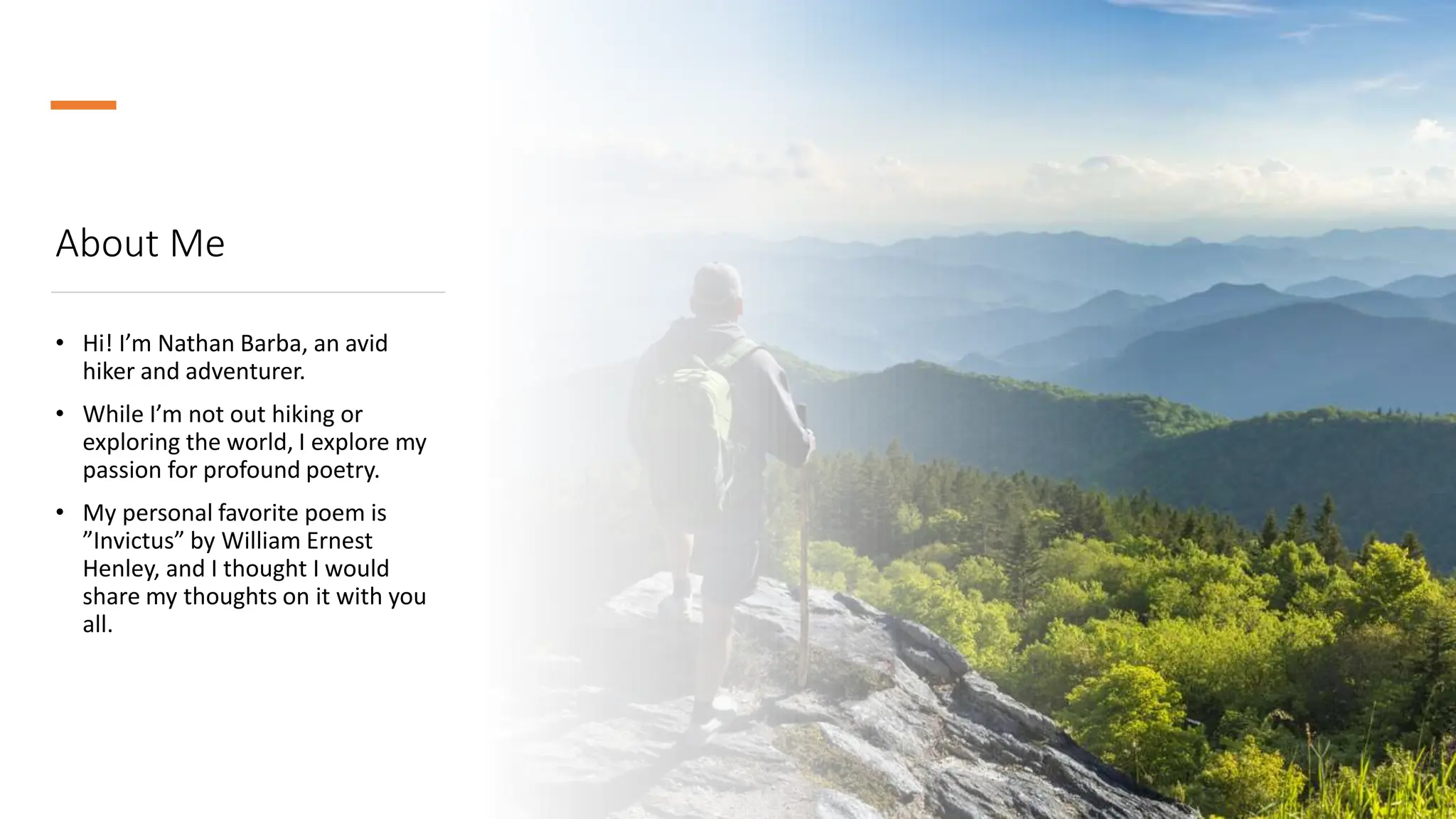 Nathan Barba: "Invictus" by William Ernest Henley | PPTX