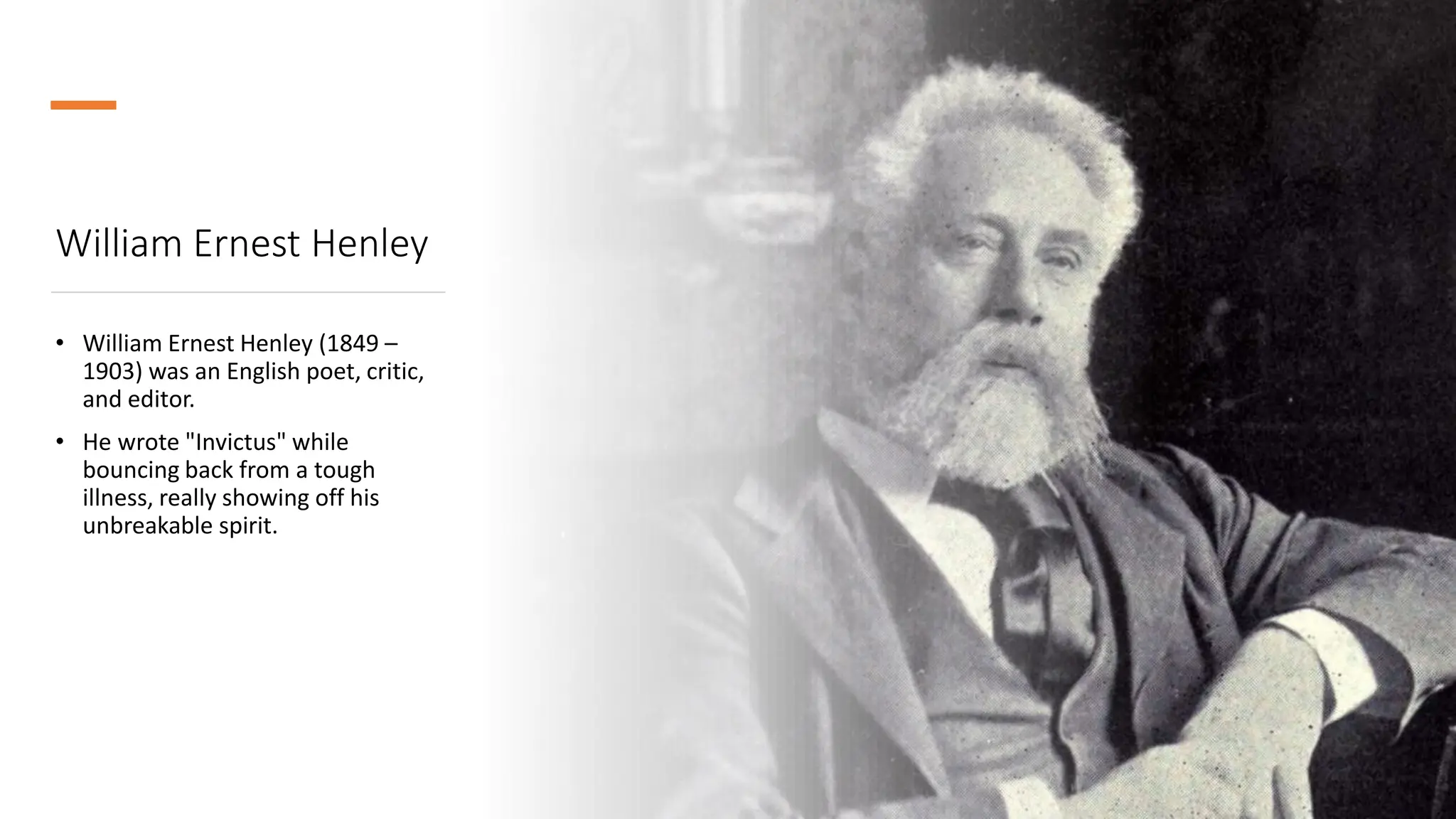 Nathan Barba: "Invictus" by William Ernest Henley | PPTX