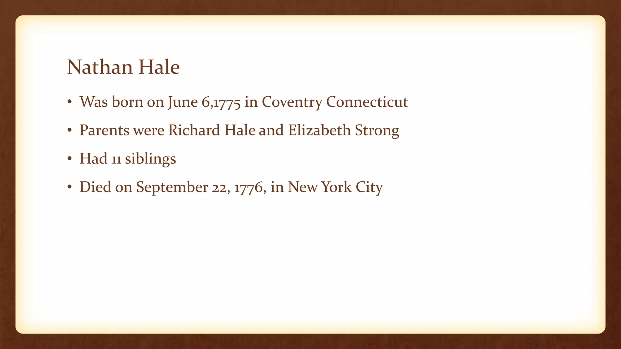 Nathan hale | PPTX