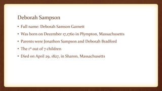 Deborah Sampson | PPT