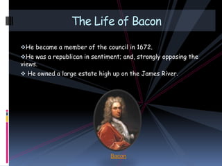 Nathaniel Bacon | PPTX