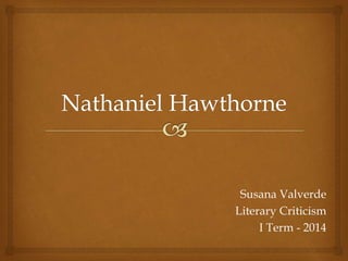 Nathaniel Hawthorne Family Tree
