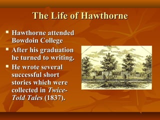 Nathaniel hawthorne | PPT