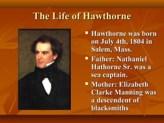 Nathaniel Hawthorne Family