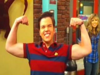 Nathan Kress Flexing Muscles