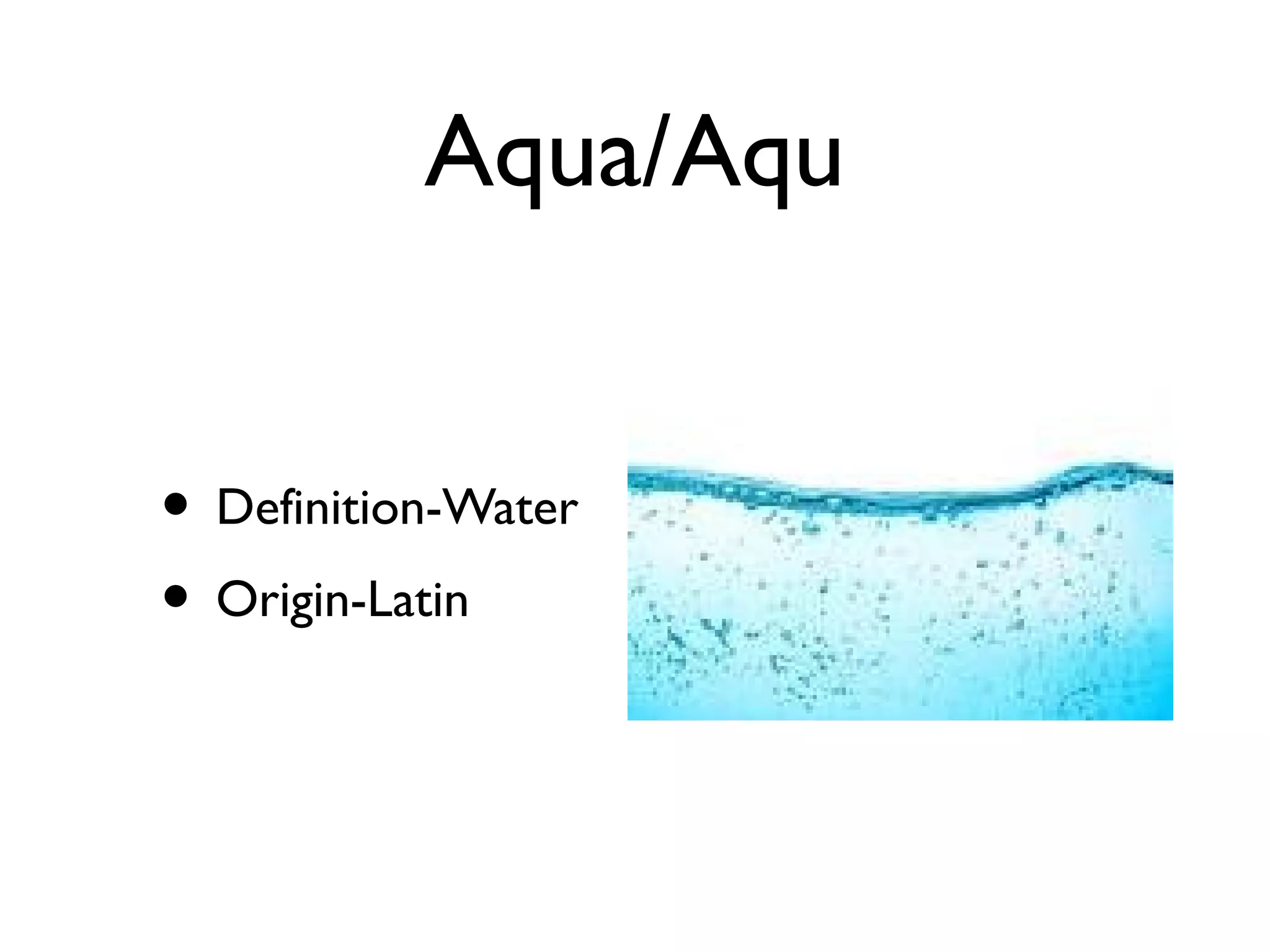 Nathan, quinn, and finn's water words ppt | PPT