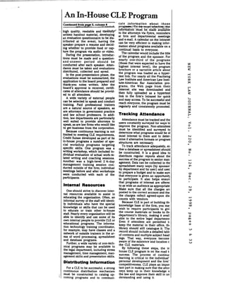 Comprehensive In-House CLE program | PDF | Education