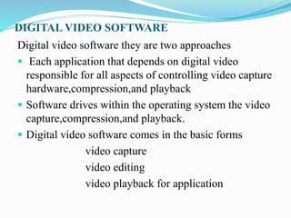 DIGITAL VIDEO DATA SIZING AND OBJECT BASED ANIMATION | PPTX | Digital ...