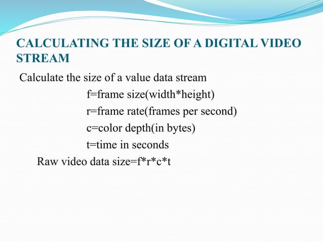 DIGITAL VIDEO DATA SIZING AND OBJECT BASED ANIMATION | PPTX | Digital Audio | Computer Software ...