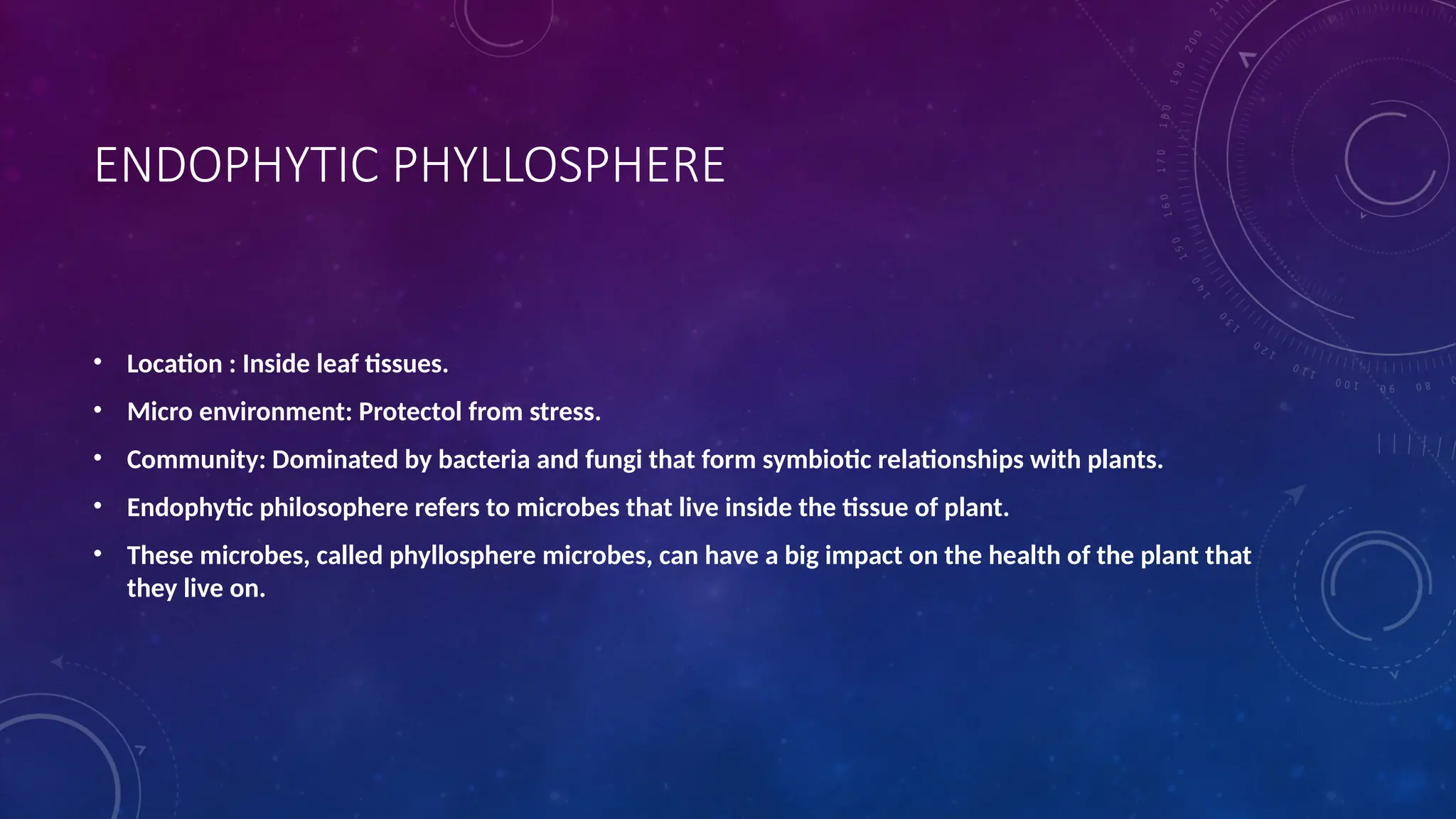 Phyllosphere - soil and agricultural microbiology SlideShare upload.pptx