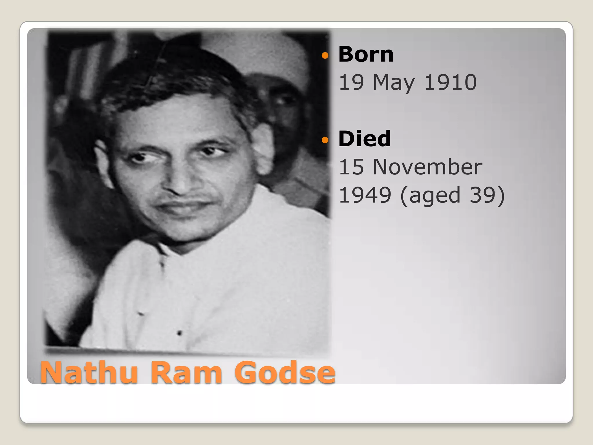 Nathuram godse | PPTX