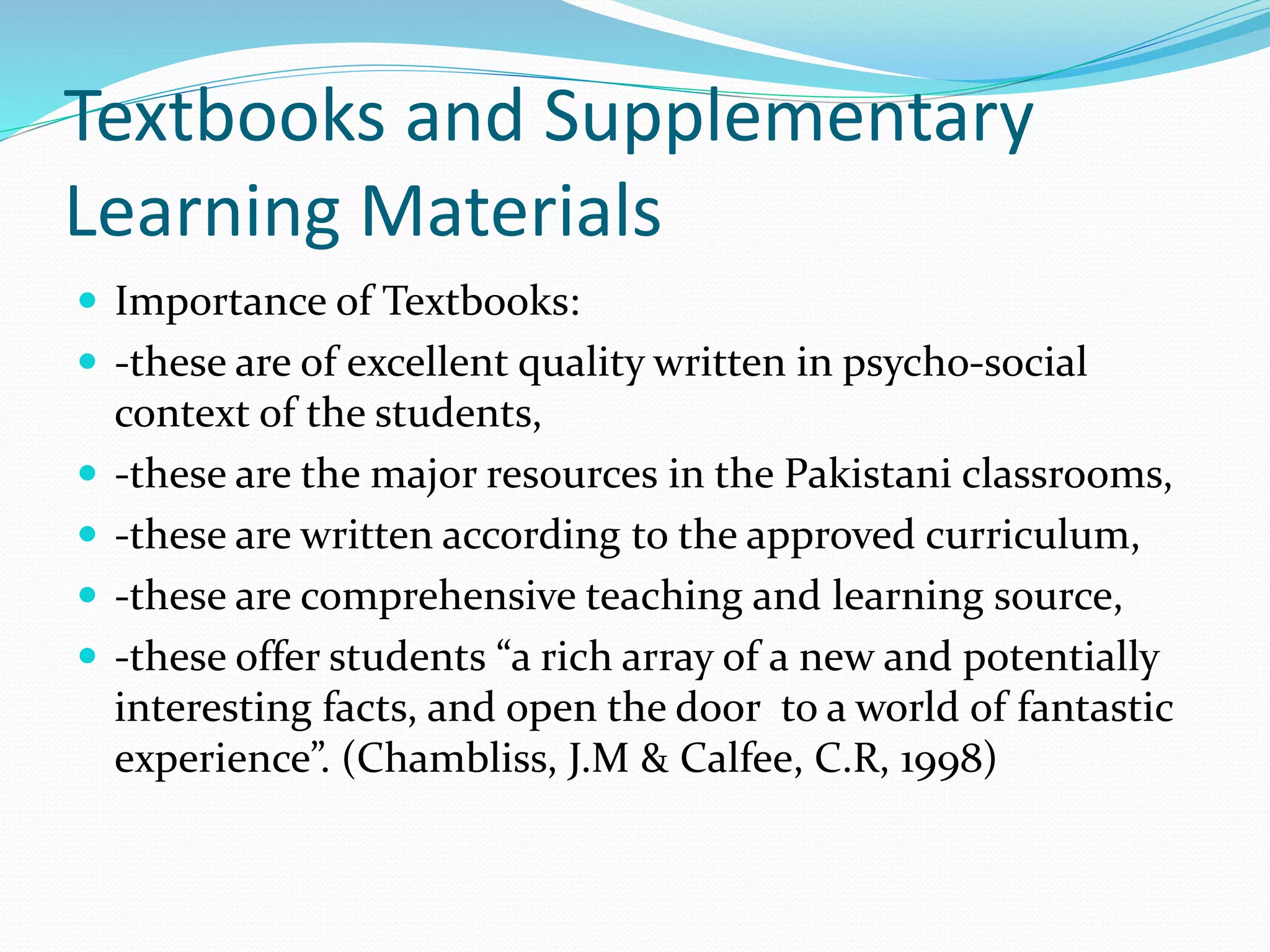 Natioanal curriculum framework pakistan (ncfp) | PPTX