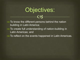 Nation building in the americas | PPTX
