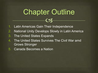 Nation building in the americas | PPTX