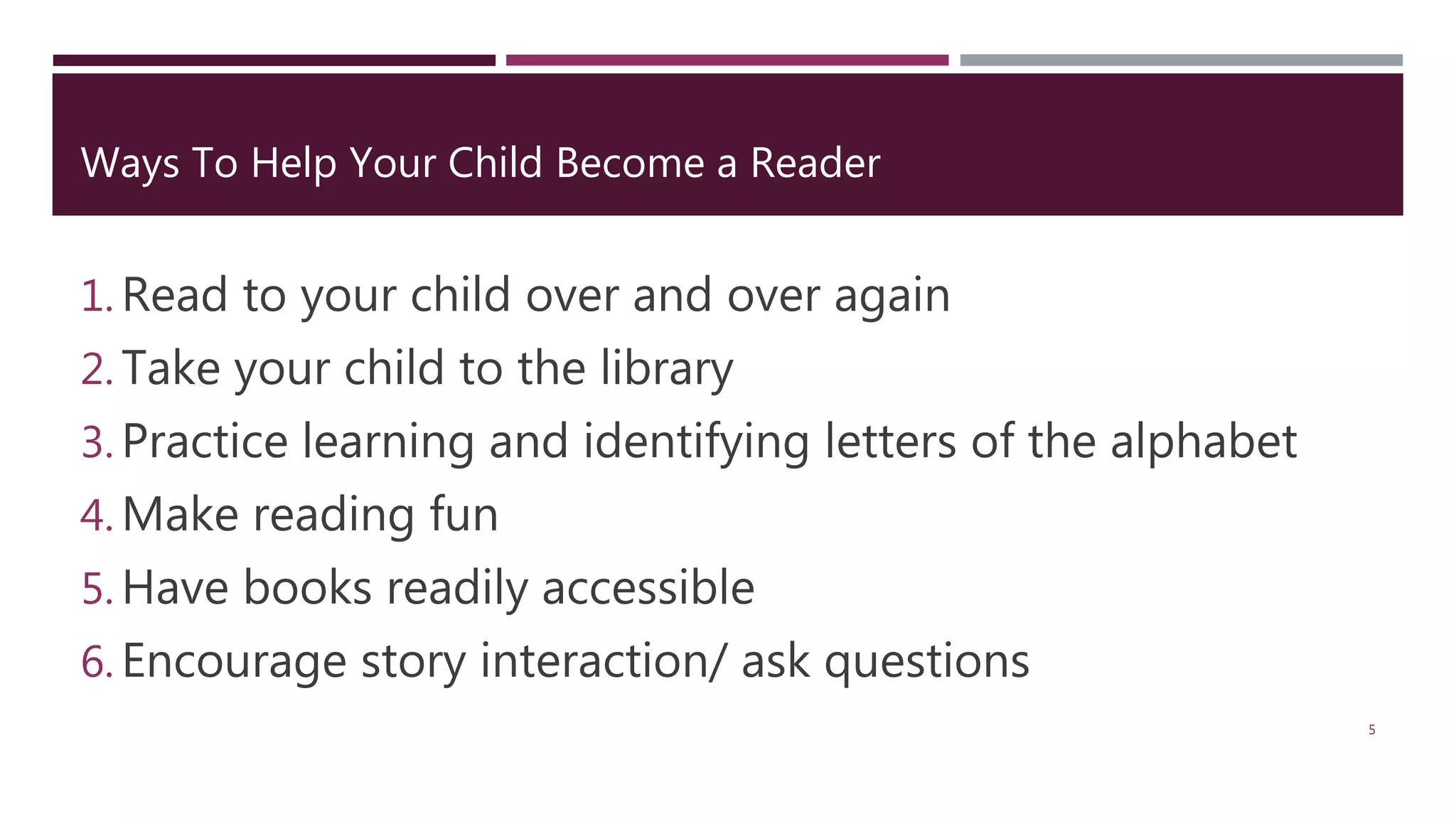 How to teach a young child to read | PPTX