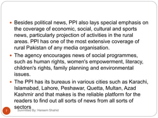 Nationl And International news agencies | PPTX